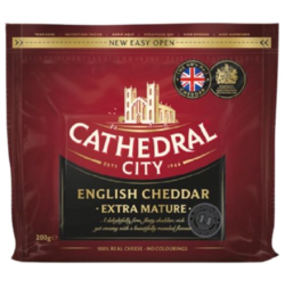 CATHEDRAL ENGLISH CHEDDAR EXTRA MATURE 200g – Corfu Online Supermarket